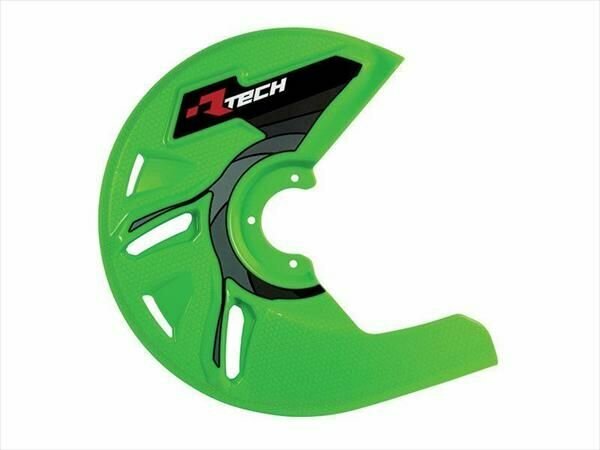 Защита тормозного диска универсальная зеленая RTech R-DISCPTVE000 для мотоцикла