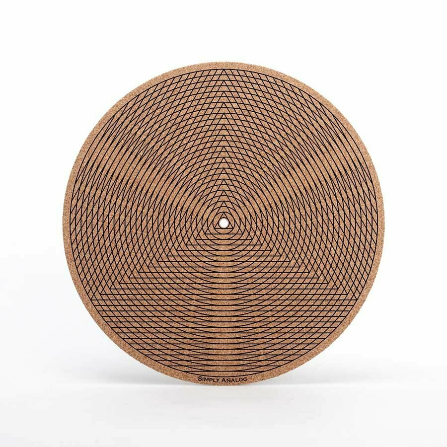 Мат Simply Analog из агломерированной пробки 30 см c рисунком tricircle
