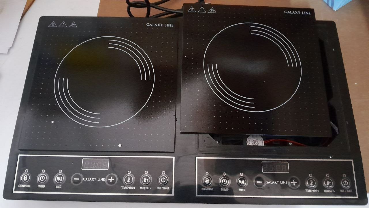 Плита настольная индукционная GALAXY GL 3062 черный, 2 конф. (Уценка)