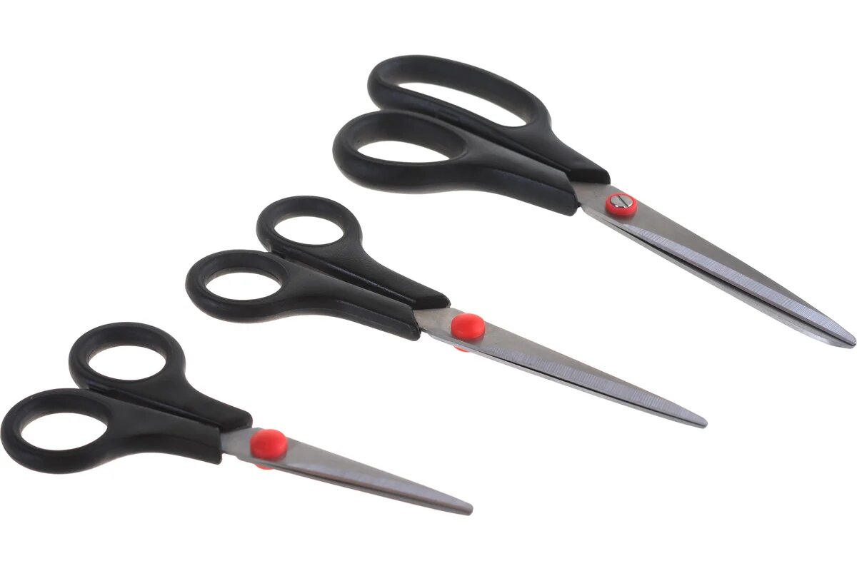 Top Tools набор ножниц 3 шт 17B723 для бытовых и офисных задач, универсальный