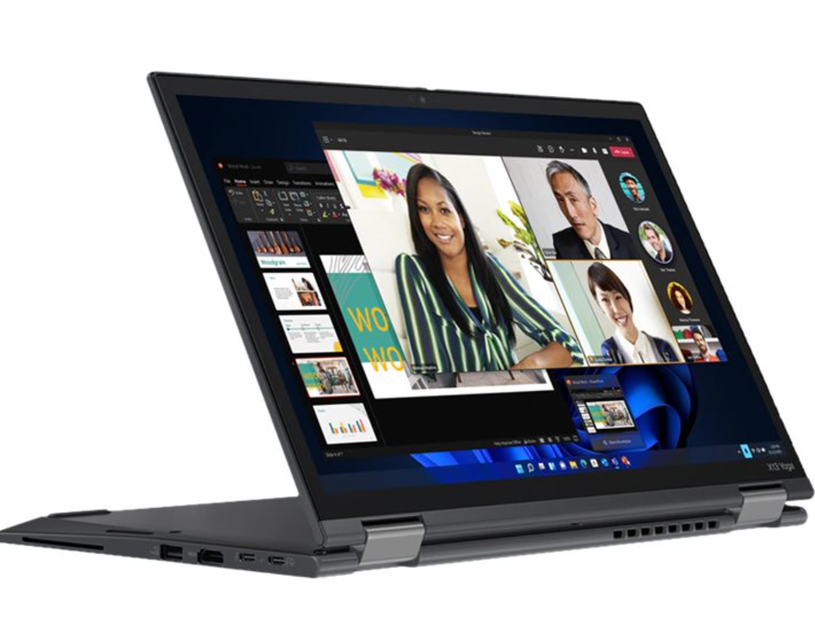 14" Lenovo ThinkPad X390 Yoga Pen 1920*1080, Core i5-8365U 1.6-4.1 ГГц, RAM 16 ГБ, DDR4, SSD 2 ТБ, Intel UHD Graphics, Windows 11 Pro, чёрный, русские буквы