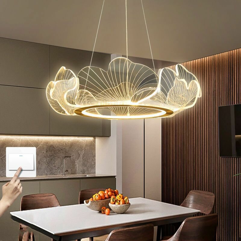 Современная простая креативная потолочная люстра для гостиной