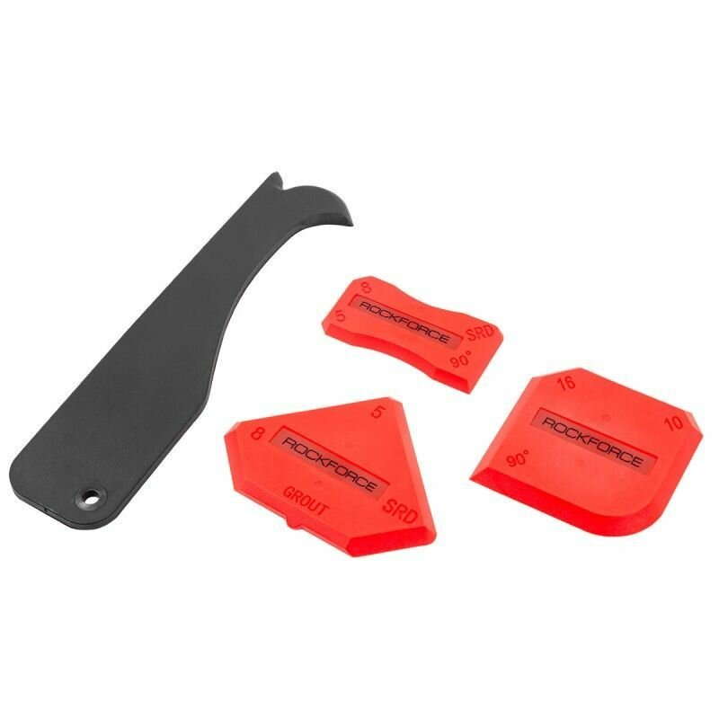 Набор шпателей с резаком для выравнивания силикона 4 предмета ROCKFORCE