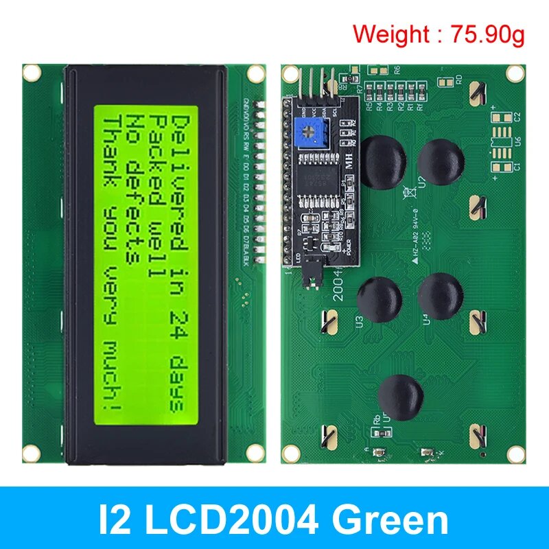ЖК-модуль GREATZT LCD1602 сине-зеленый Зеленый, I2C LCD2004 Green