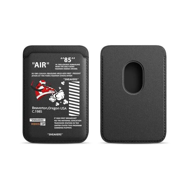Черный магнитный чехол-кошелек для iPhone AIR