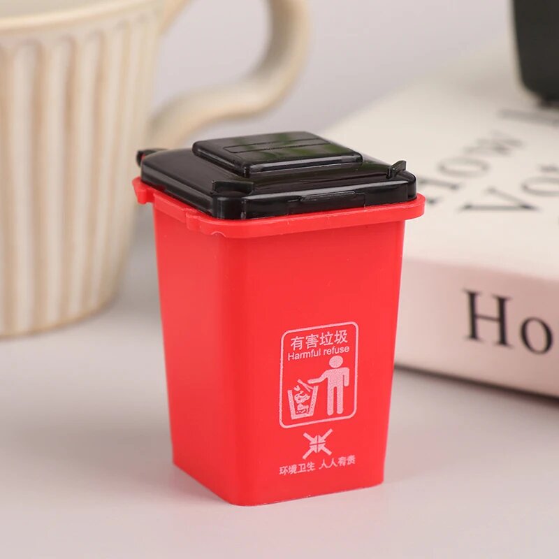 Мини мусорный бак красный 4x5.2см MYPANDA