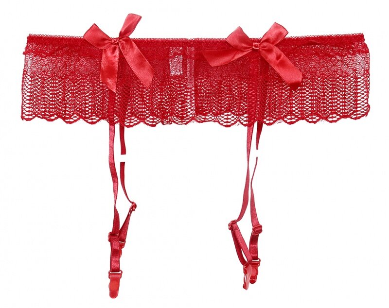 Пояс для чулок "Megia Belt Red" красный