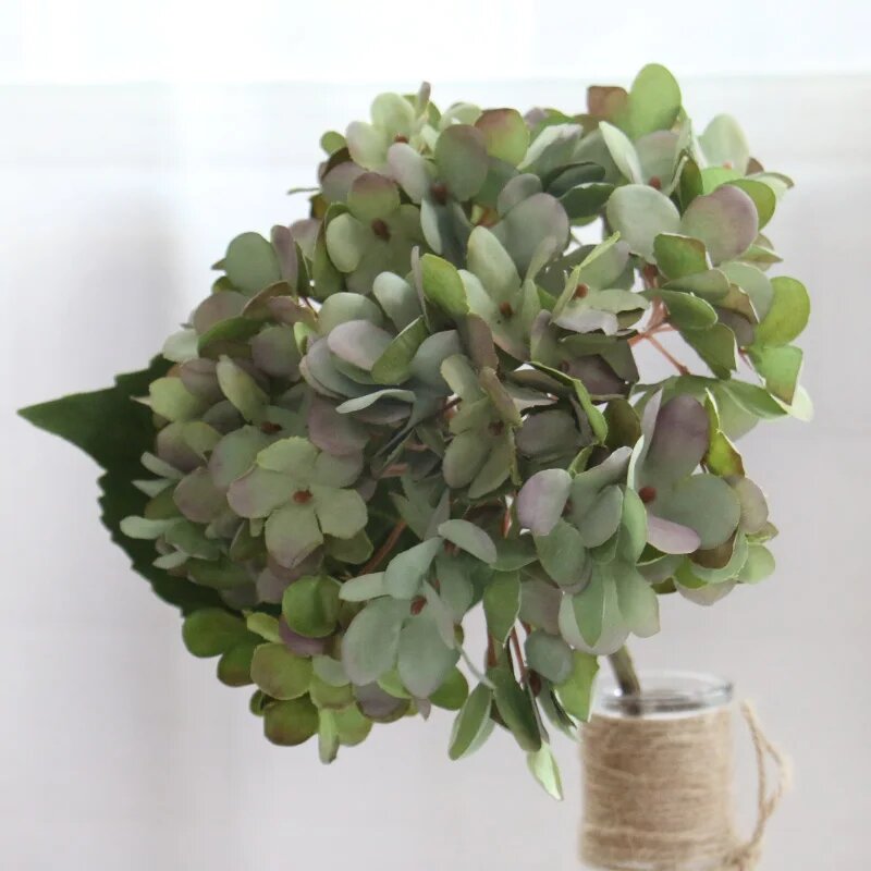 Искусственные цветы гортензии Angela flower deep green A