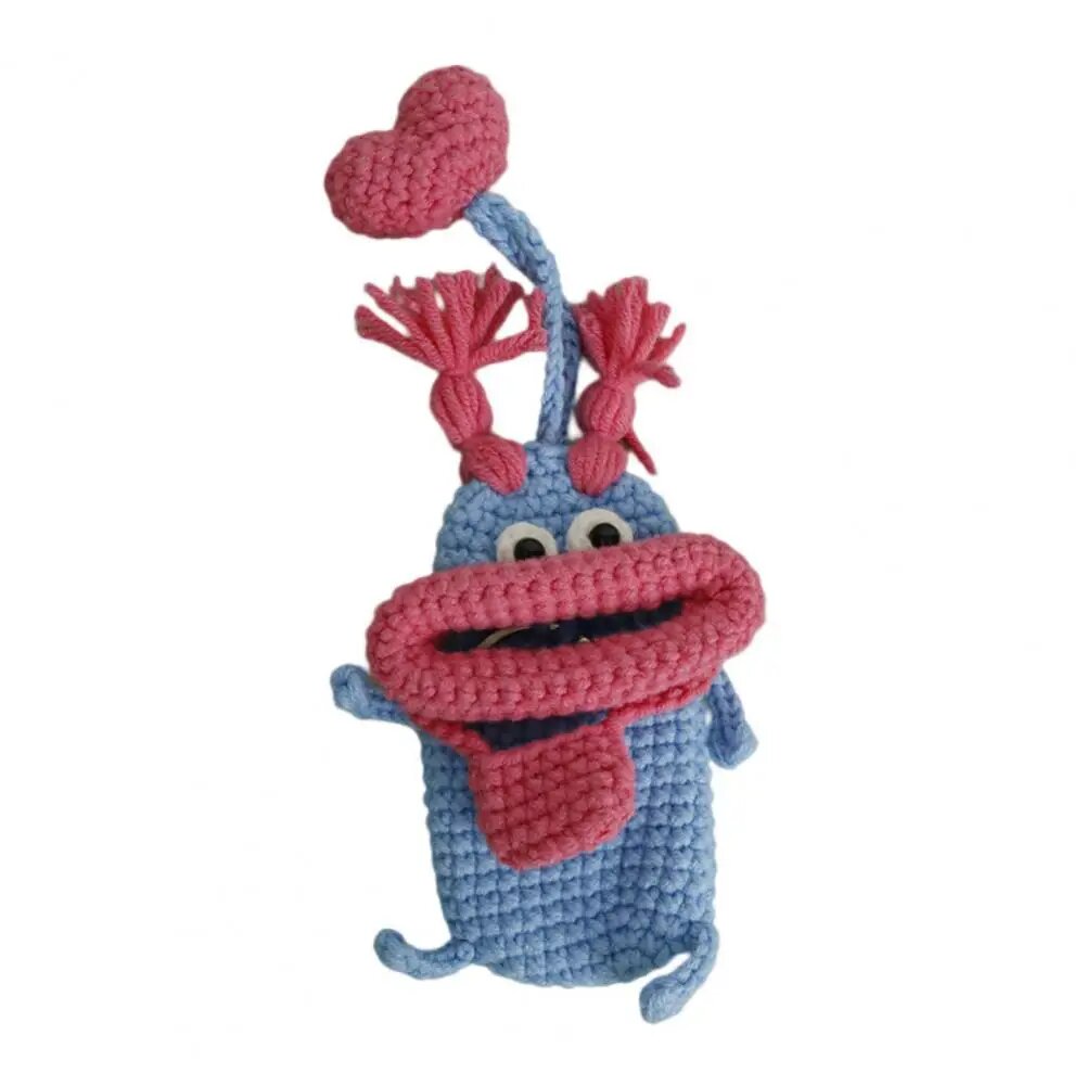 Прочный автомобильный держатель для ключей, вязаный износостойкий чехол для автомобильных ключей, вязаный крючком брелок для ключей ручной работы, защита для клетки