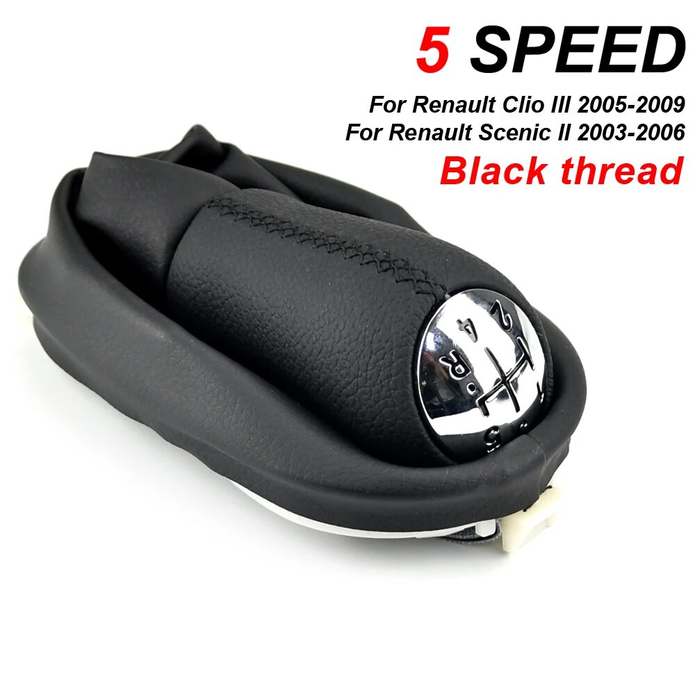 5-скоростная ручка переключения передач Black Line B для Renault Clio III/Scenic II