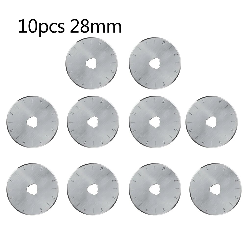 Наборы лезвий для роторных резаков JAY HOME 28 мм 10PCS