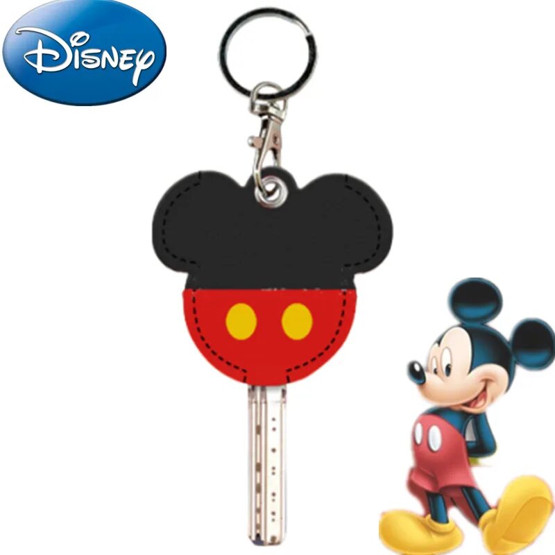 Новинка, набор ключей из ПВХ в стиле Диснея, мультяшный аниме мягкий брелок для ключей, декоративный кулон, милый Микки и Минни ключ, детская игрушка, подарки на день рождения
