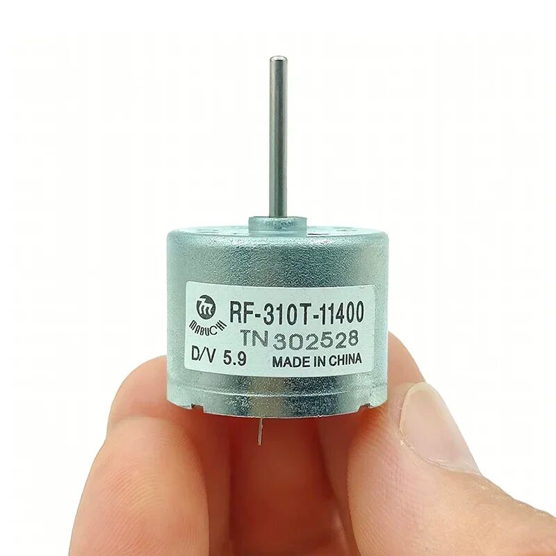 RF-310T-11400 D/V 5,9 Mini RF-310 Motor DC 3,7 V 5V 6V 7300 об/мин мини 24 мм круглый Шпиндельный двигатель 17 мм длинный вал для CD DVD плеера