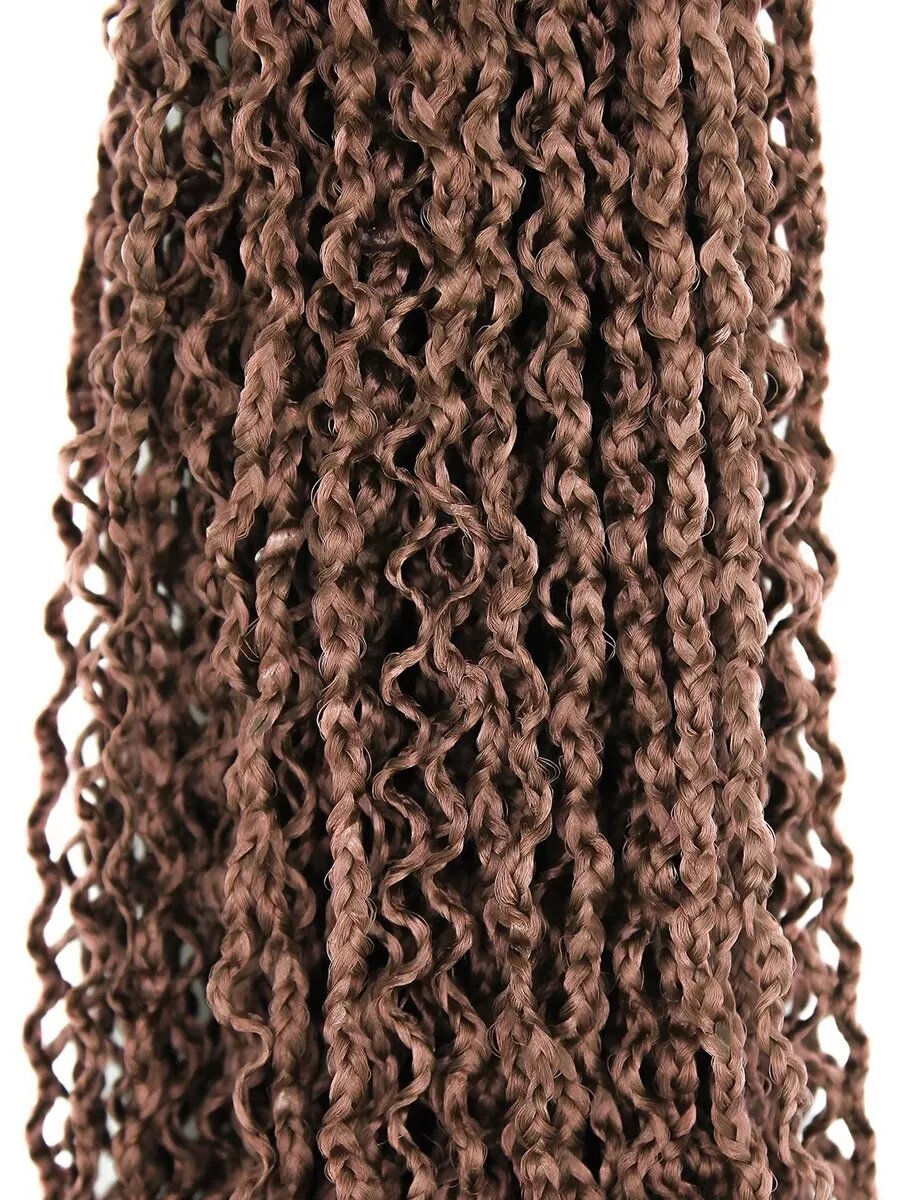 HAIRSHOP зизи гофре косички для плетения, цвет 6 (Шоколад) 110 см