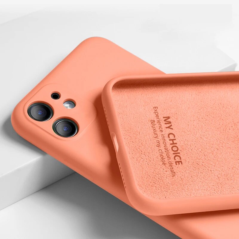 Мягкий тонкий чехол для iPhone 12 mini, 7, 8, 6S Plus, SE 2, чехол из жидкого силикона карамельных цветов, чехол для iPhone X, Xs, 11 Pro Max, XR