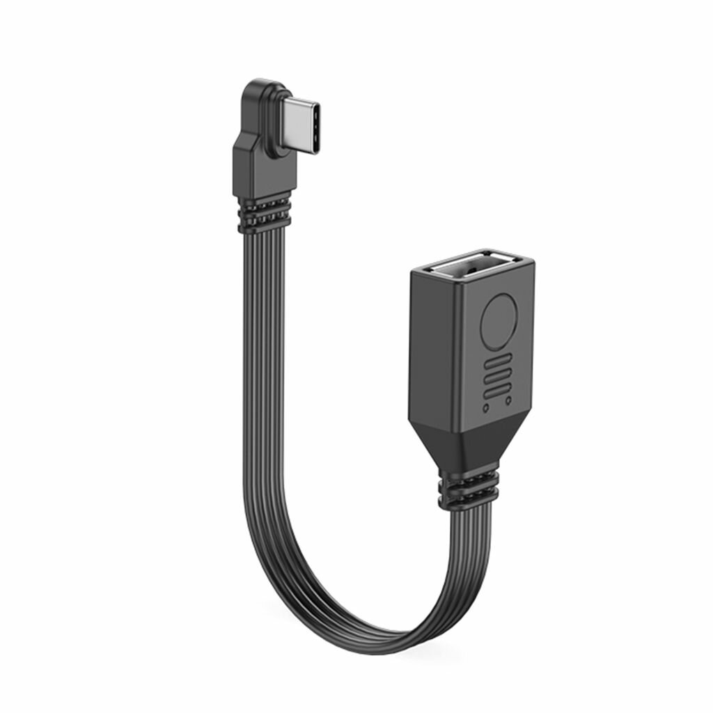 Тип C на USB 2.0 OTG кабель 10 см с изгибом