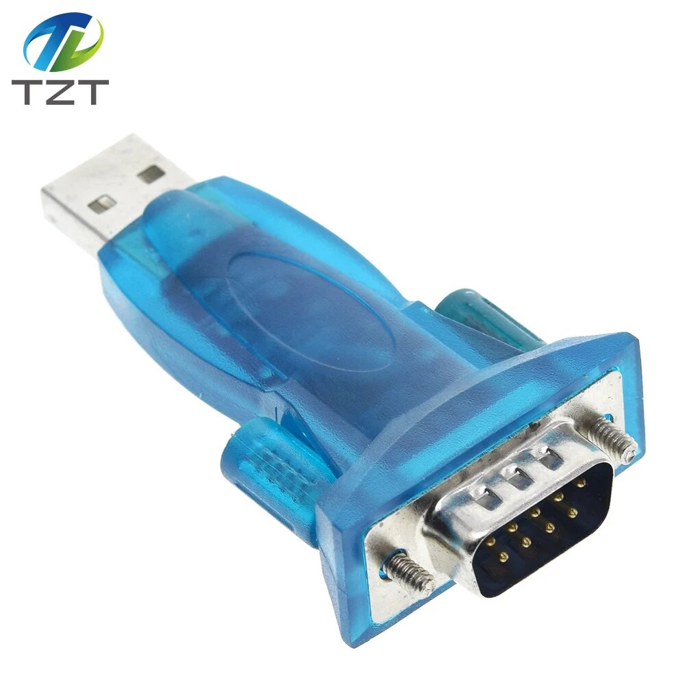 TZT HL-340 USB-RS232 адаптер синего цвета