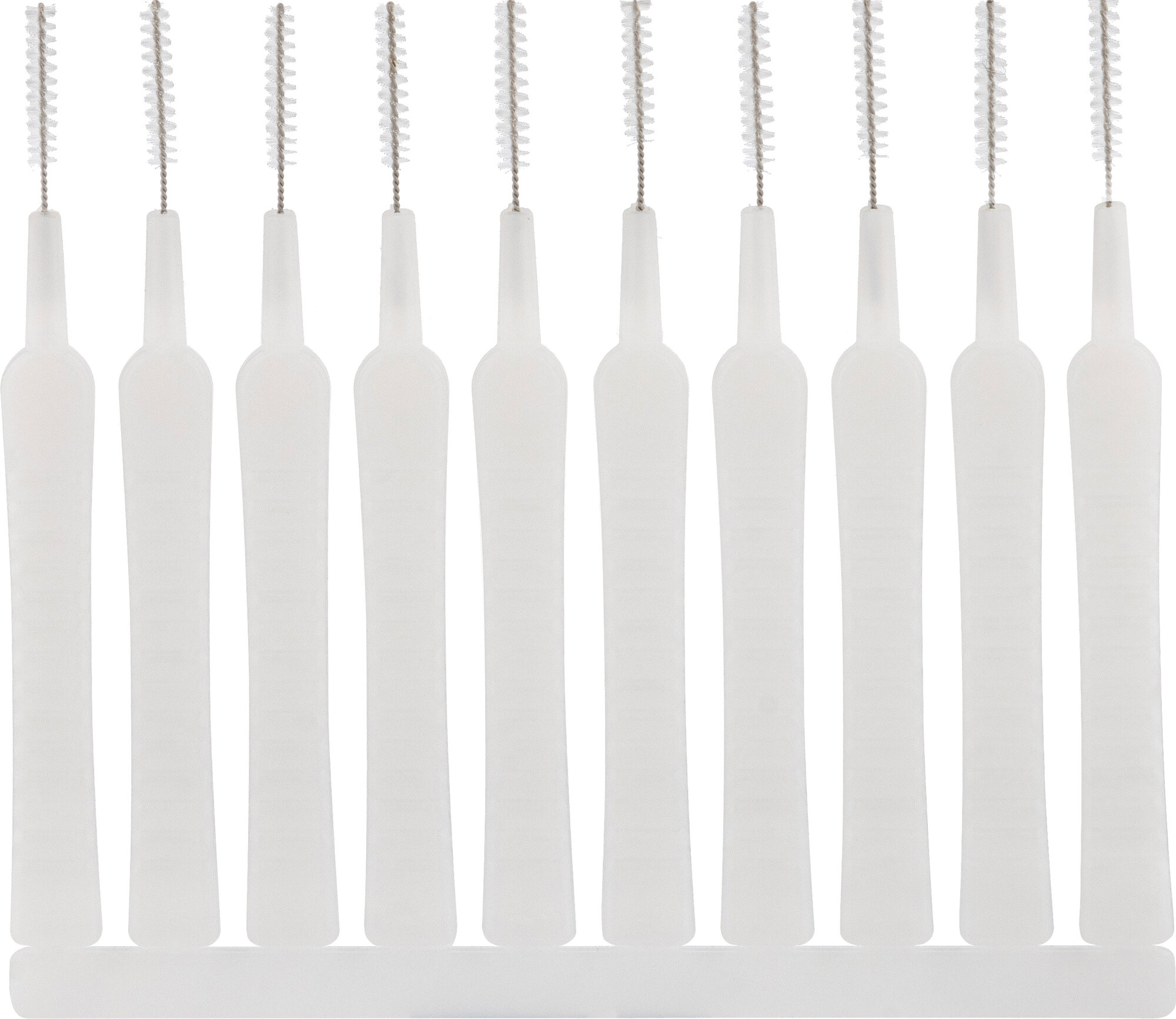 Щетка - мини ершик для чистки душевой лейки "Рыжий Кот", 10 шт.