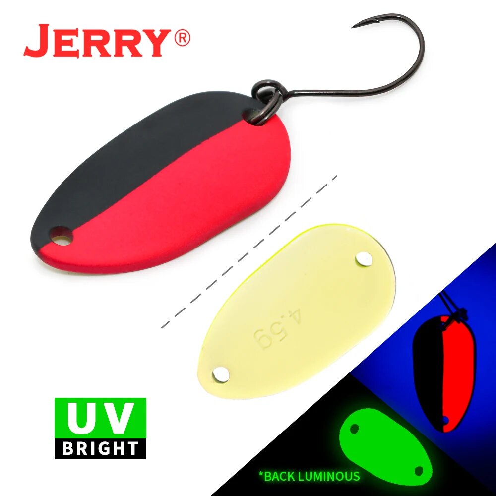 Jerry Gemini Pesca рыболовной сети 2g 3,5g 4,5 г несколько цветов Micro рыболовные ложки форель ложки рыболовные приманки-Воблеры вертушечная наживка