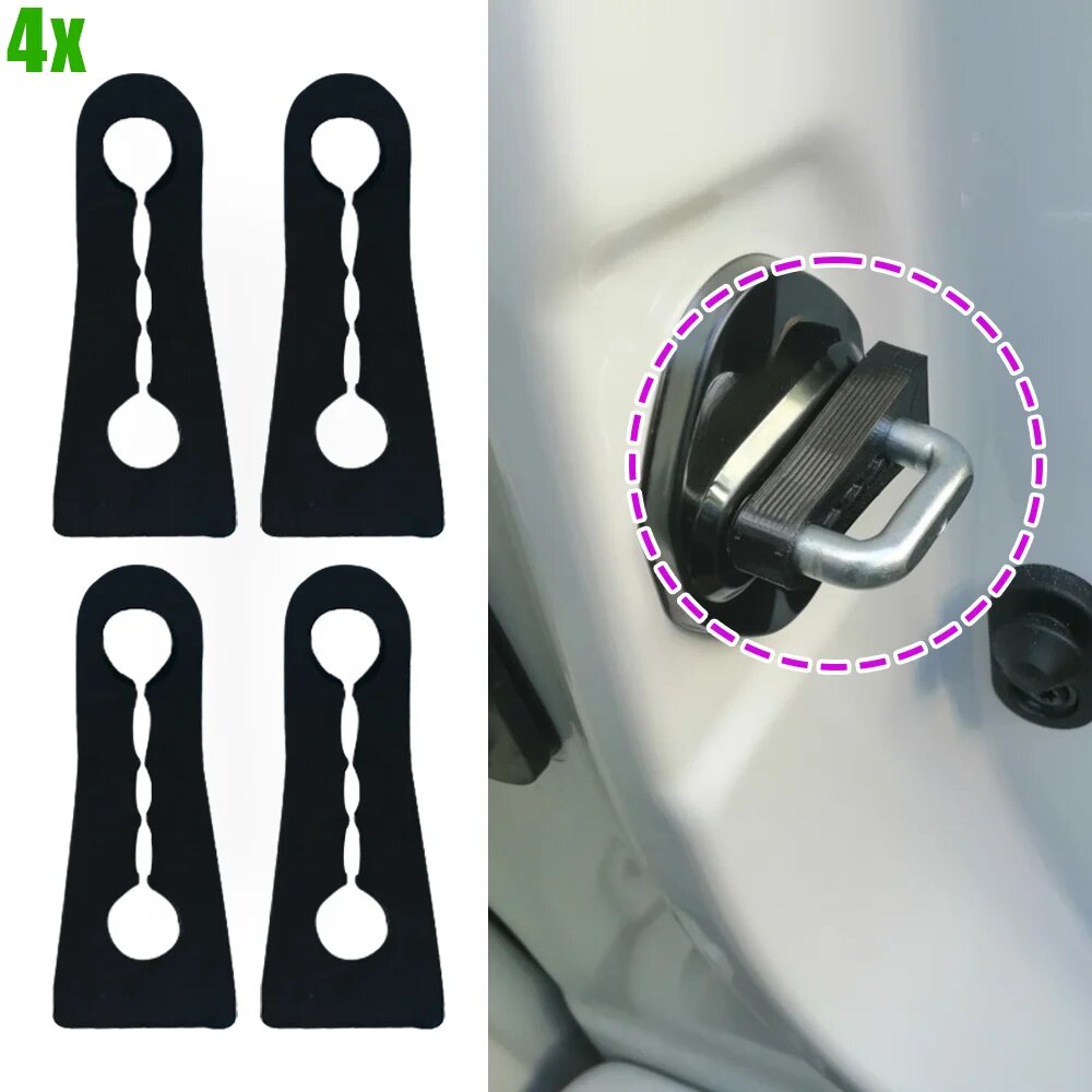 4x для Toyota Corolla E120 E130 E140 E150 E160 E170 E180 E210, демпфер дверного замка автомобиля, буферное уплотнение, амортизирующее демпфирование