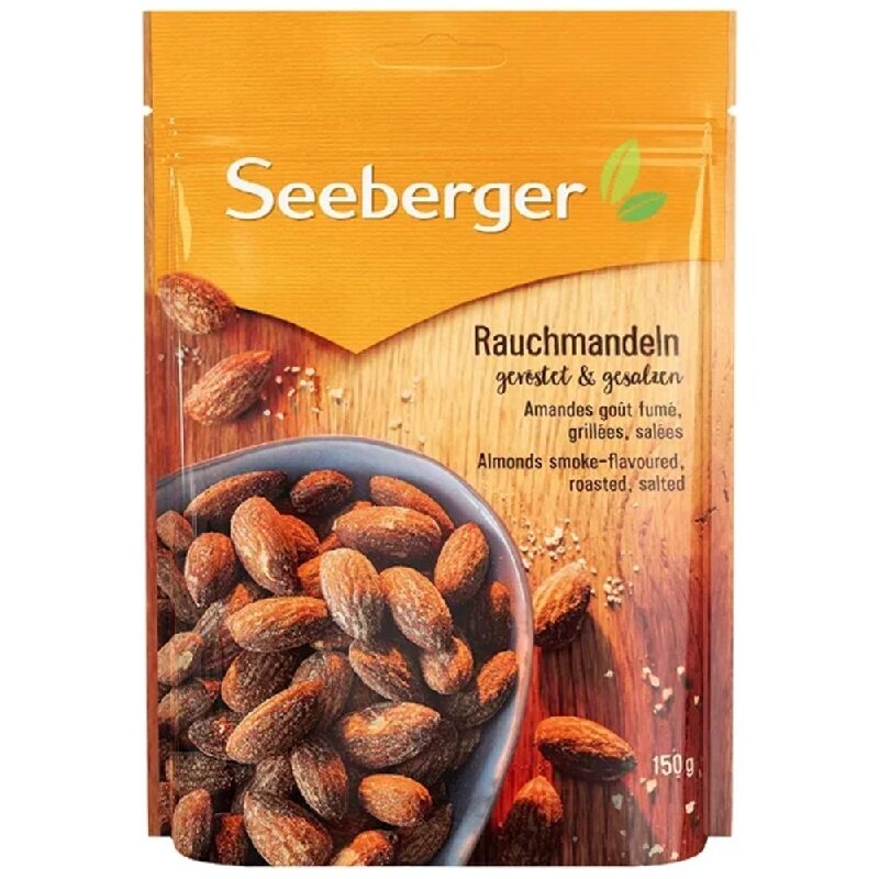 Миндаль SEEBERGER SE0393901 жареный соленый с копченым вкусом 150г