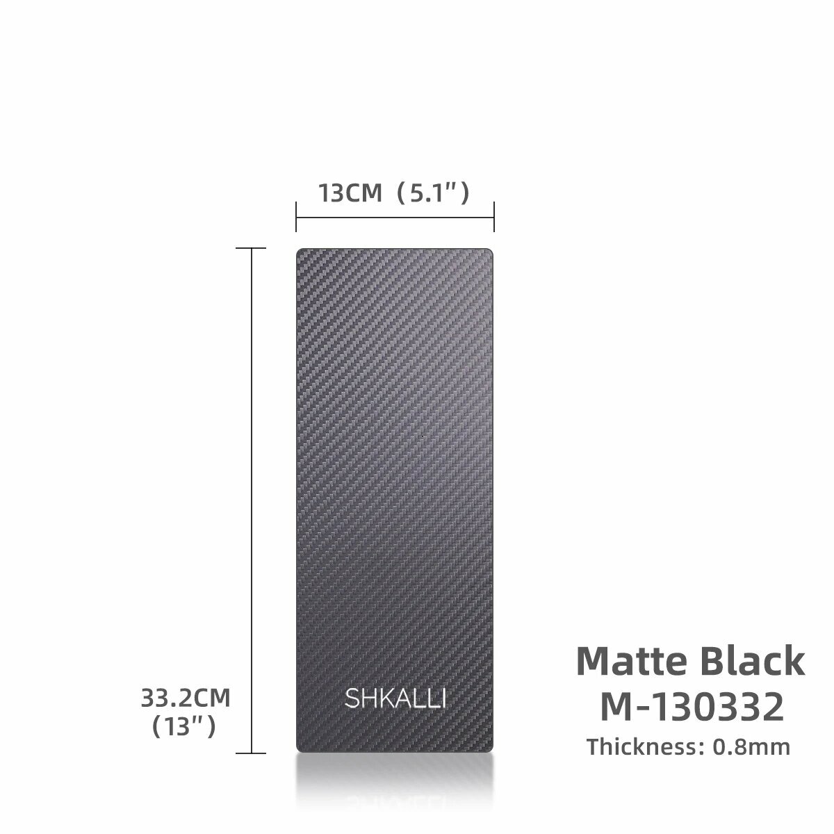 SHKALLI доска для балаяжа, Matte Black, M-130332, 0.8mm