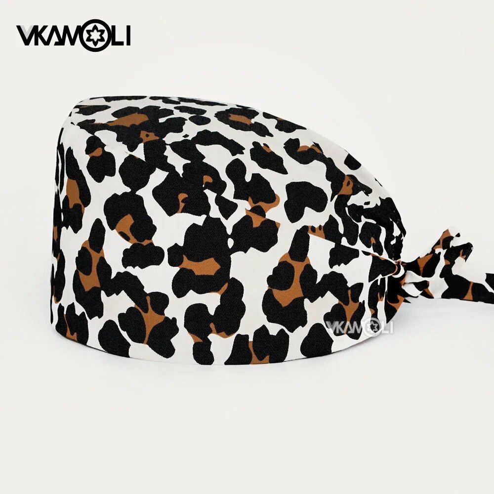 Хлопковые медицинские шапочки vkamoli Черный, hat