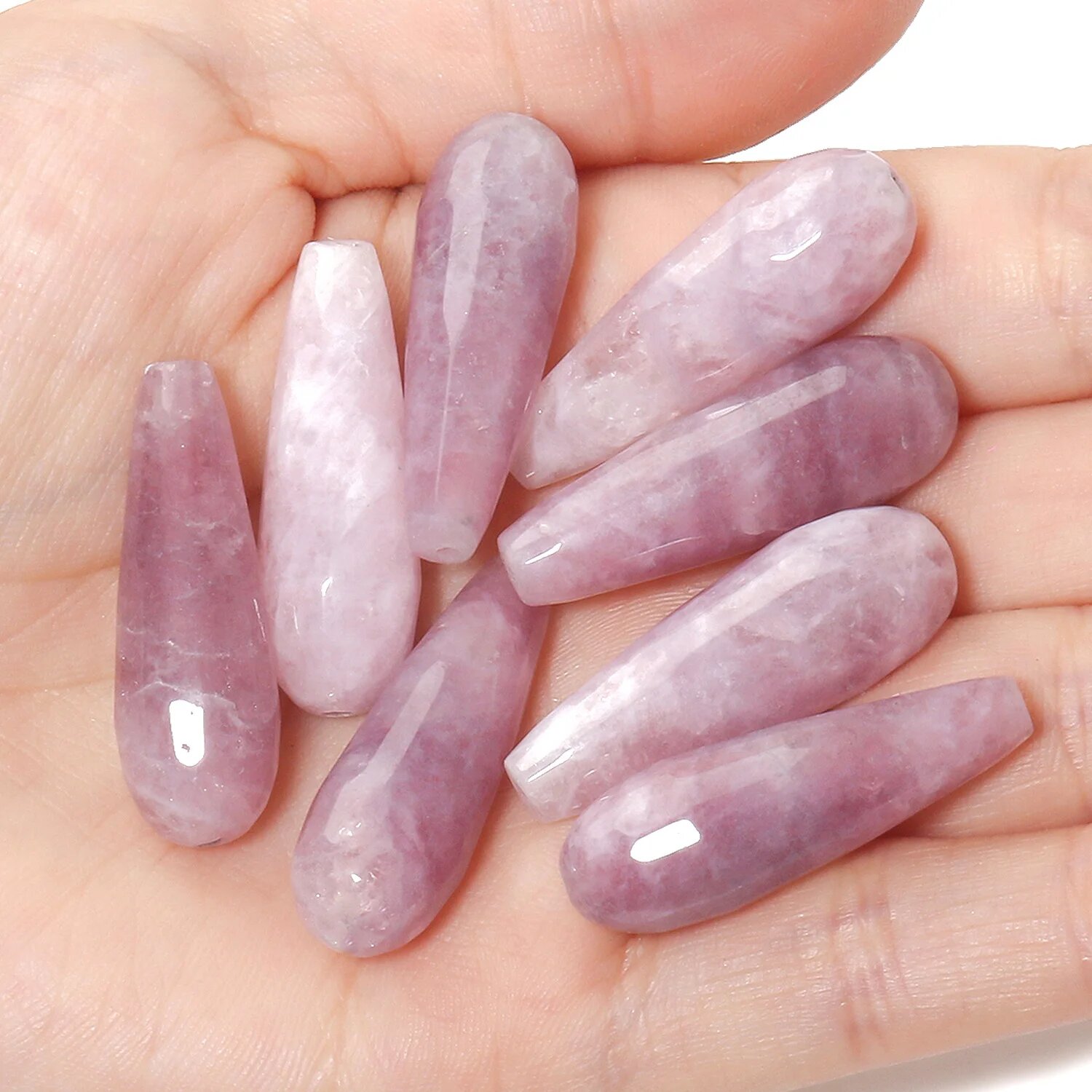 Бусины из ангелита, 10x30 мм, цвет: faceted angelite 2