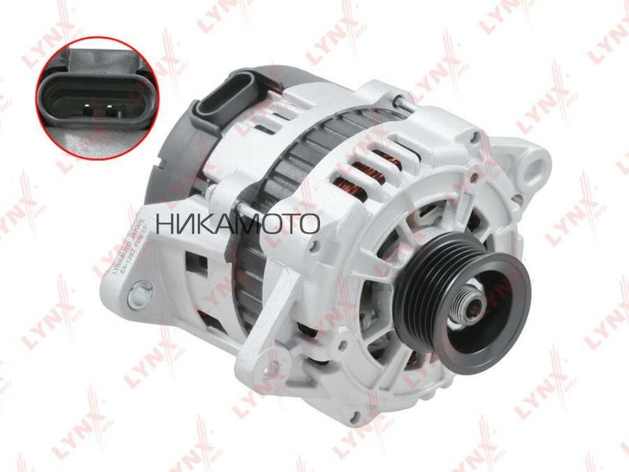 LYNXAUTO EA1282 генератор! 12V 85A со шкивом \ Chevrolet Lacetti/Aveo 1.4/1.6/1.8i 03-12