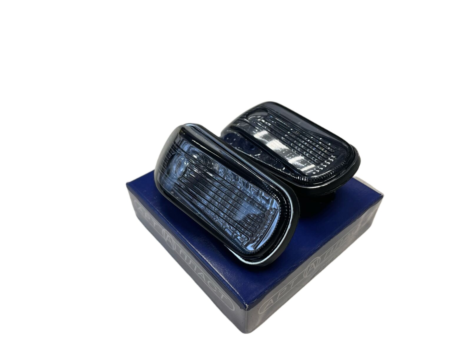 Поворотники Нива Шевролет/Niva Chevrolet (повторители на крыло/указатель поворота 2шт) стилизованные тёмные/корпус без патрона