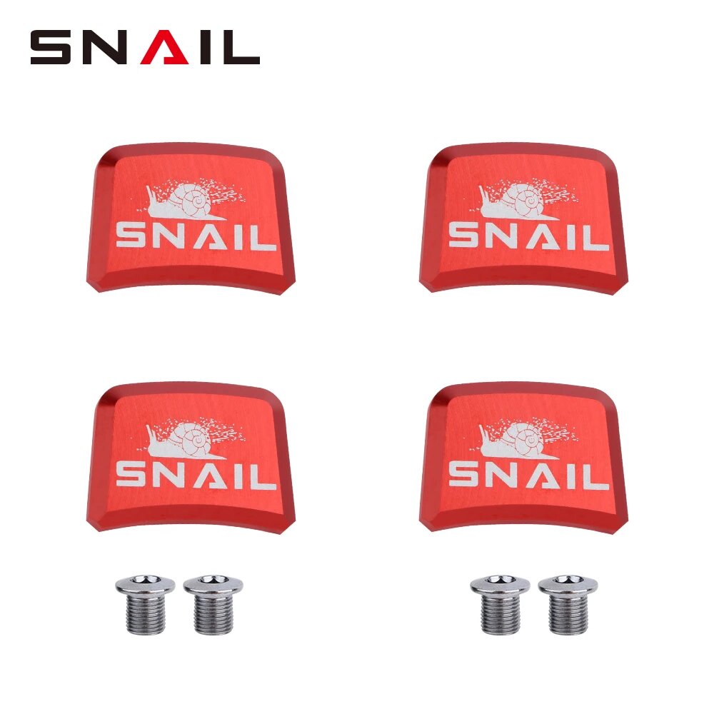 Бдснаил Болты для звездочек алюминиевые для горных велосипедов Красный, SNAIL Red