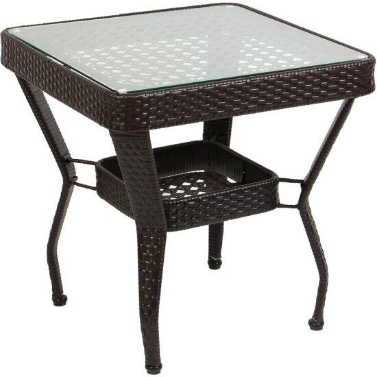Стол Inbloom садовый плетеный 63х63х64см (160-045)