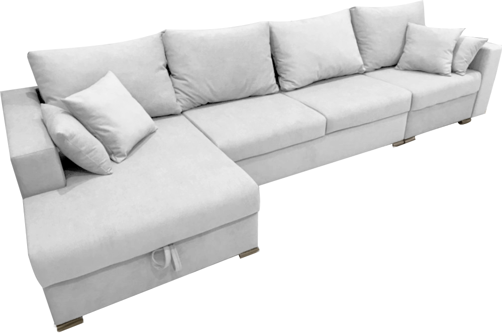 Угловой диван Манхэттен плюс, ткань велюр Vivaldi 01, раскладной