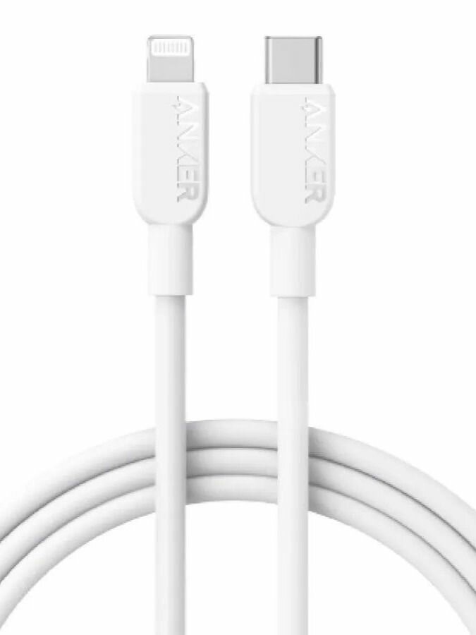 Кабель для зарядки Anker 310 USB-C to Lightning 1.8м, MFI - White