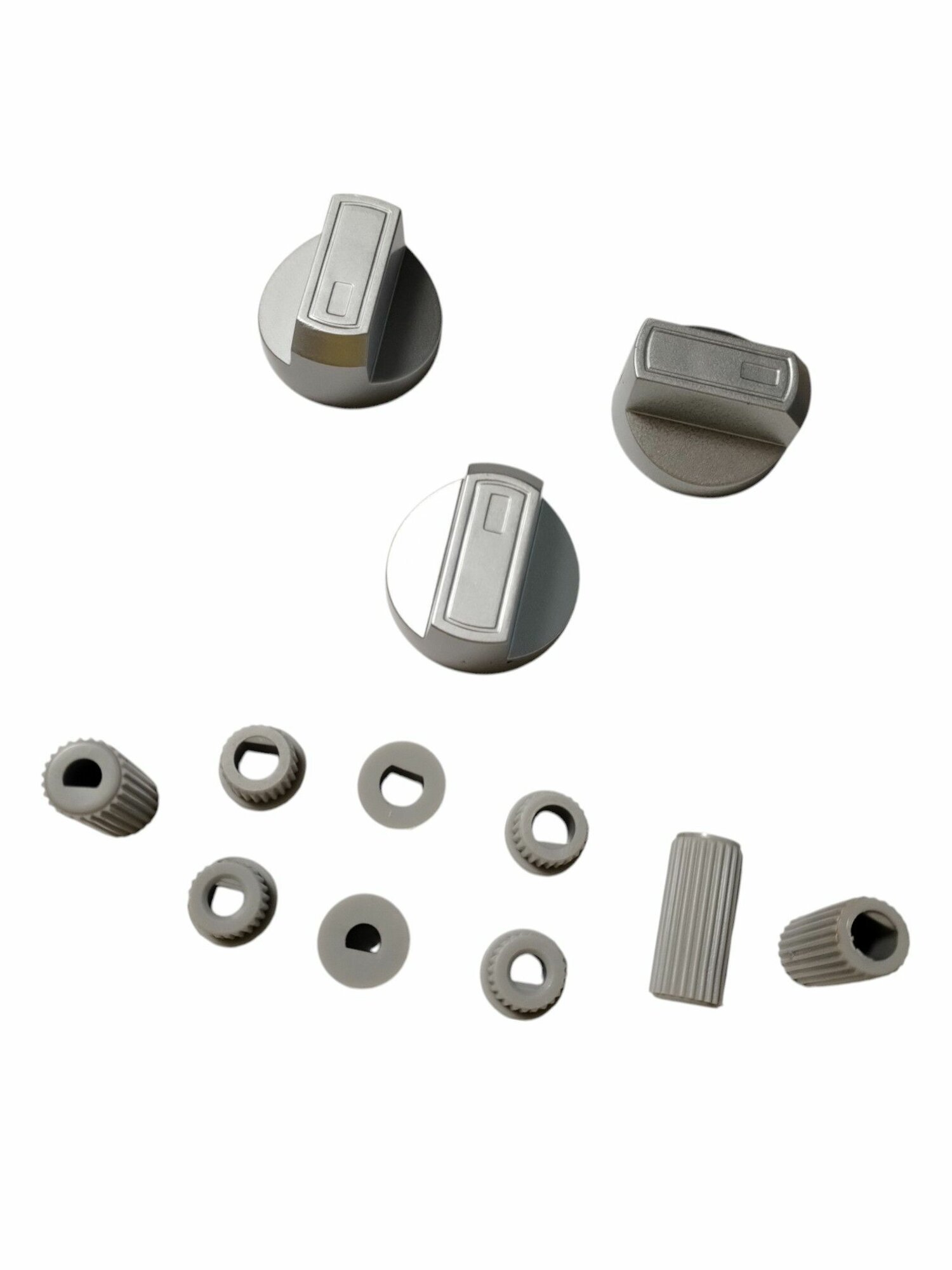 Ручки универсальные (3 шт) для плиты серебристые