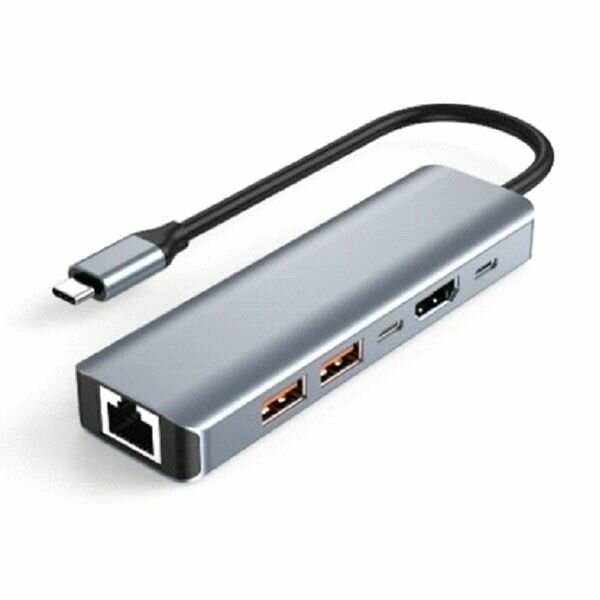 Сетевая карта USB 3.2 Gen2 + USB-хаб на 3 порта (ORIENT JK-1043C)