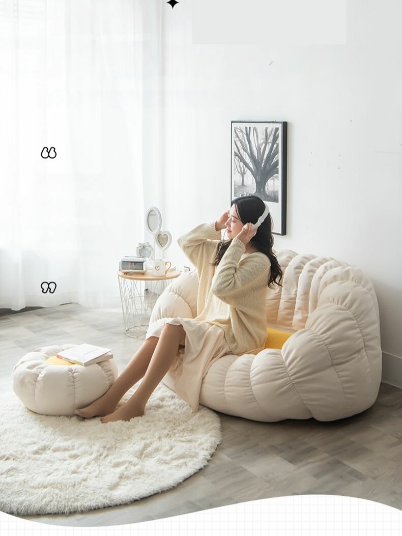 Тыквенный двуспальный ленивый диван