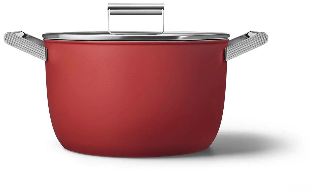 Кастрюля Smeg "7,7", нержавеющая сталь, антипригарное покрытие