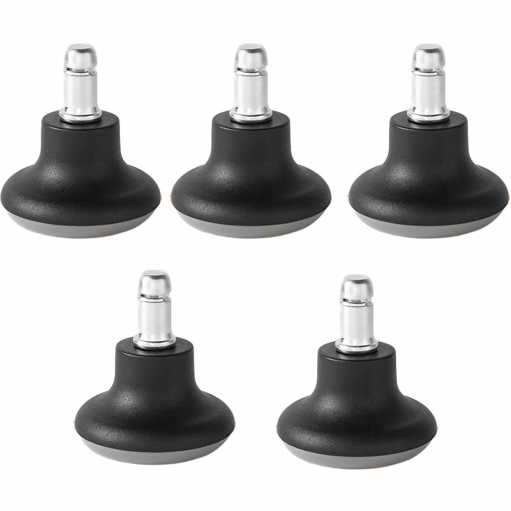 5 фиксаторов для кресла с роликами-серое и черное мягкое дно из ПВХ