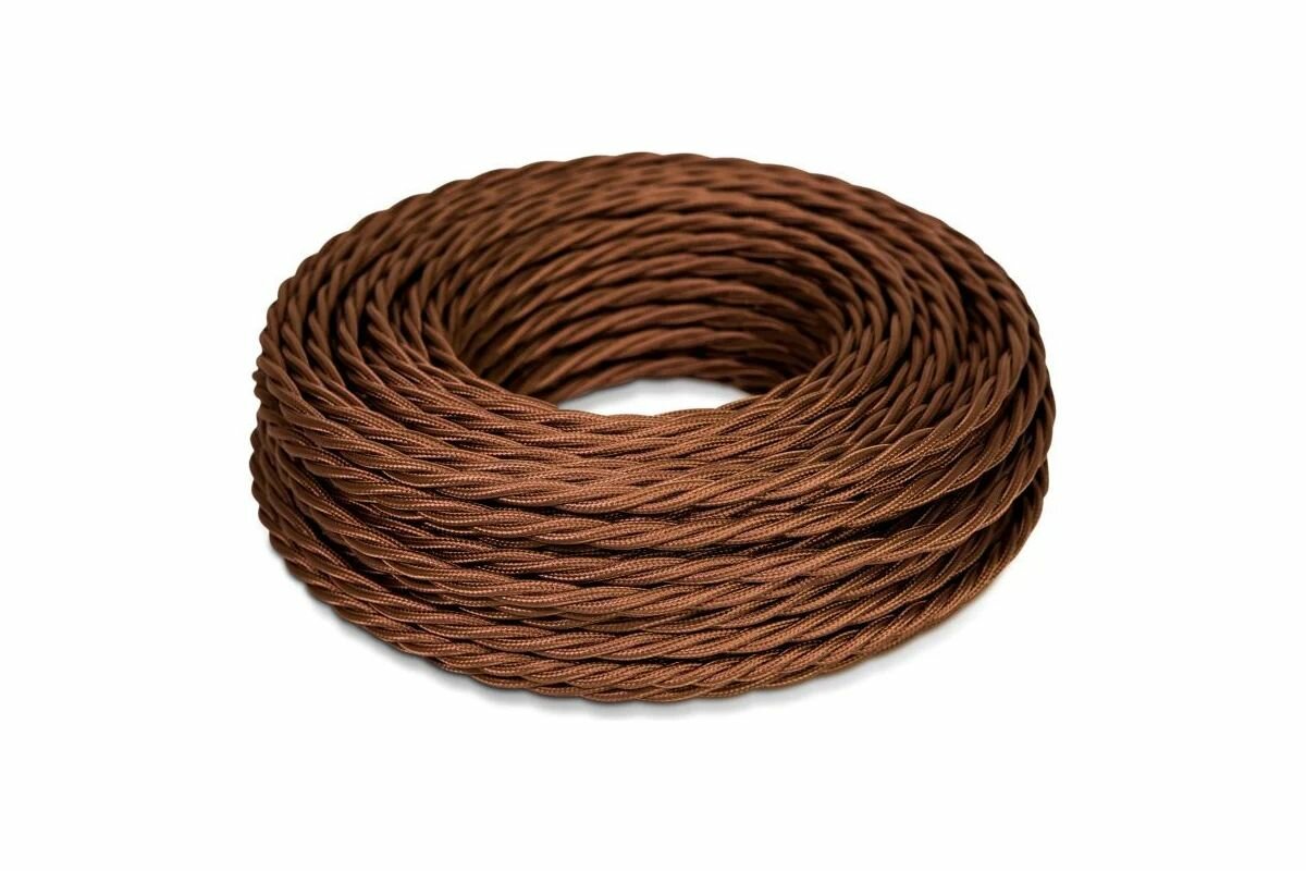 Провод мезонинъ витой ПВХ 2х1,5, цвет - шоколад GE70141-17