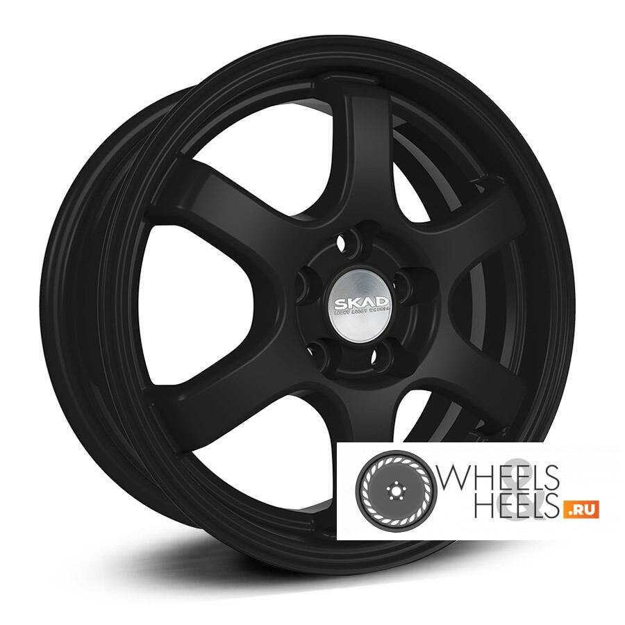 Скад Киото 15x6 4x98 et38 dia58.6 Черный матовый