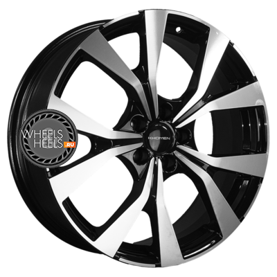 Khomen Wheels KHW1906 (Geely Atlas/Atlas Pro) 19x7 5x114.3 et45 dia60.1 Black-FP