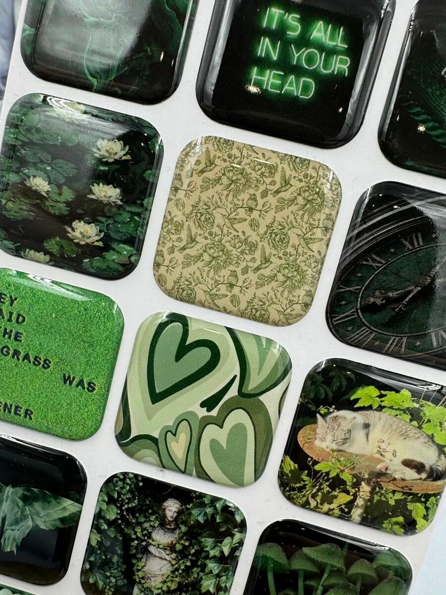 3д стикеры green наклейки на телефон