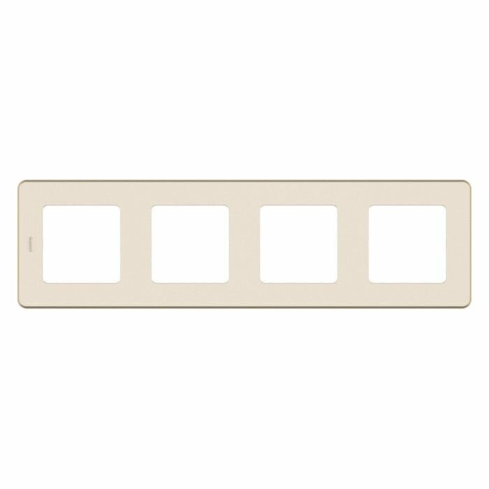Рамка 4 поста Legrand INSPIRIA, слоновая кость, 673961