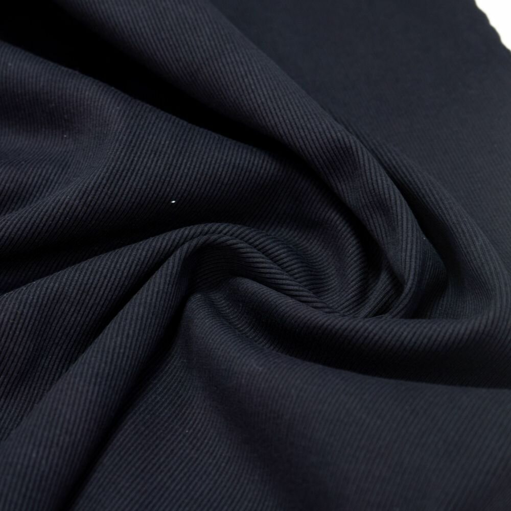 Кашкорсе черное плотное. Ткань для шитья 55см