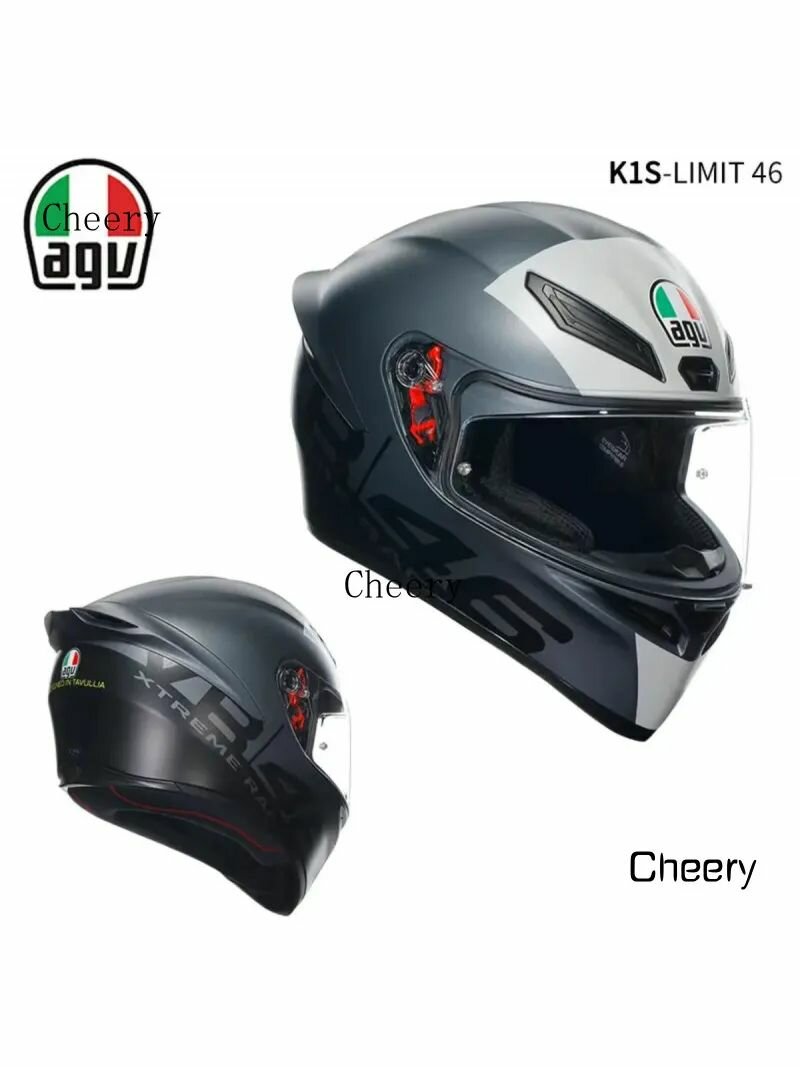 AGV K1S Мотоциклетный шлем черно-серый XL