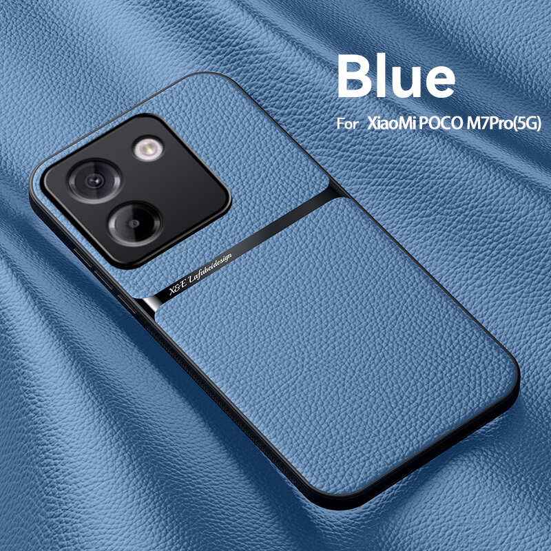Подходит для Poco M7 Pro 5G/Сяоми Поко M7 Про 5 Джи Чехлы для телефонов, защитой камеры и противоударным кожаный, Поко M7 Про 5 Джи, подставка, soft touch,360° Полная защита, резина, пластик, силикон,