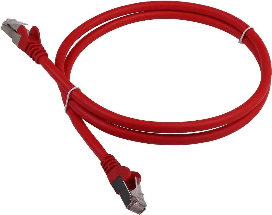 Патч-корд LanMaster вилка RJ-45, вилка RJ-45, кат.6, LSZH, 1м, красный