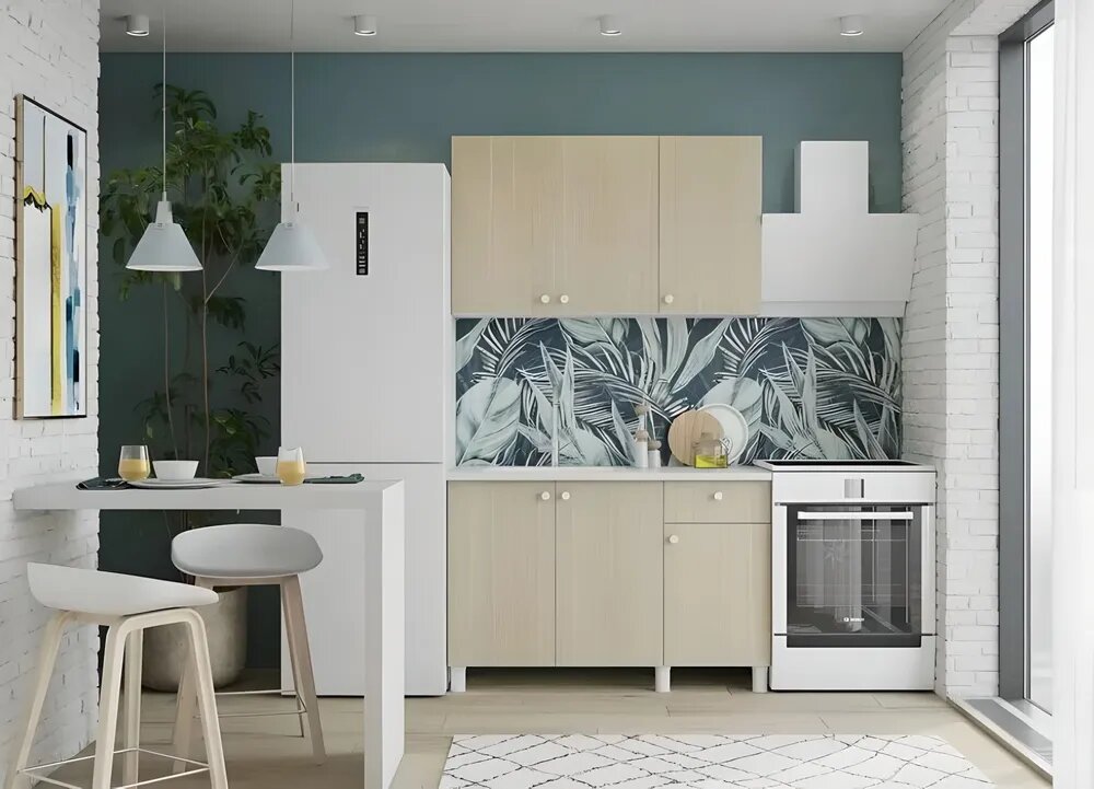 Кухня POINT 1200*2108*600 мм, Феррара, ЛДСП (Е1), столешница в комплекте