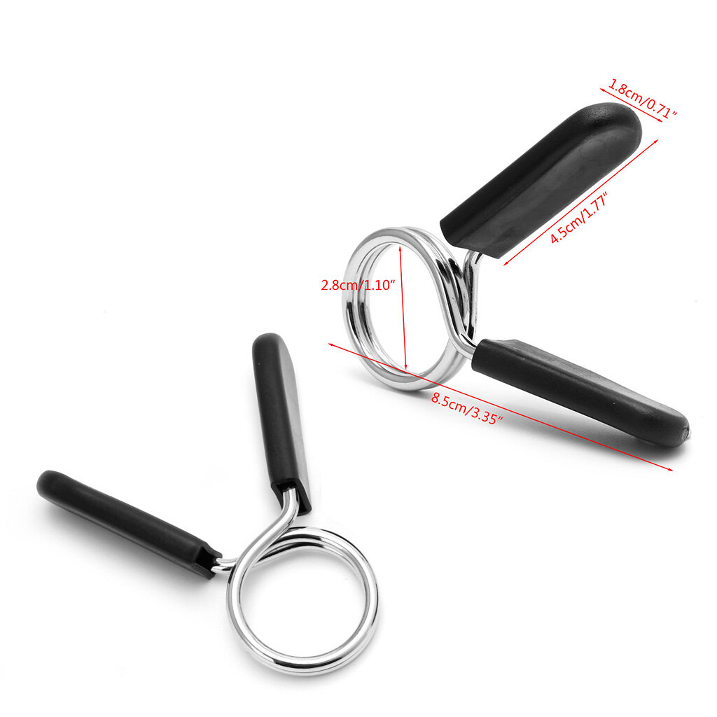 Зажимы-фиксаторы для штанги, 2 шт.